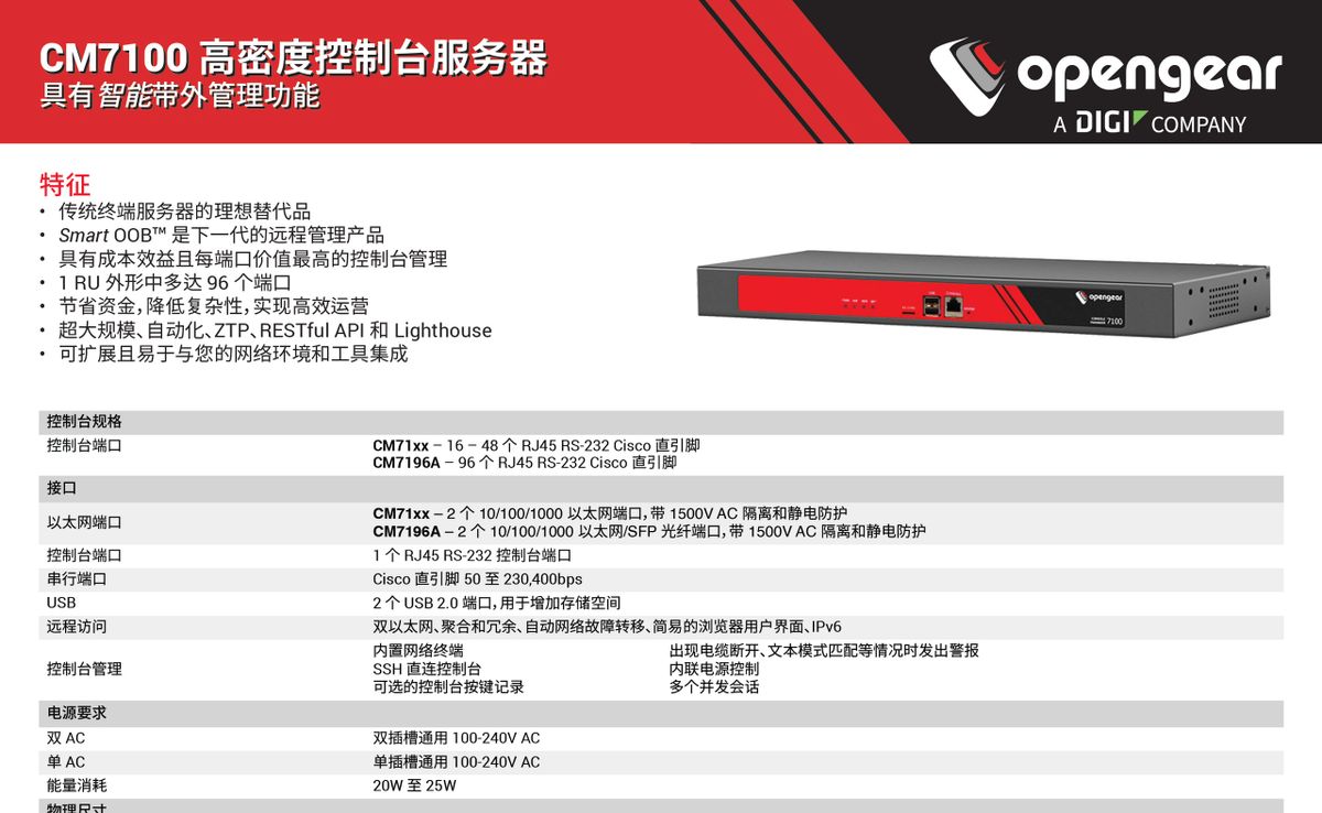 Opengear CM7116-2-DAC-CN